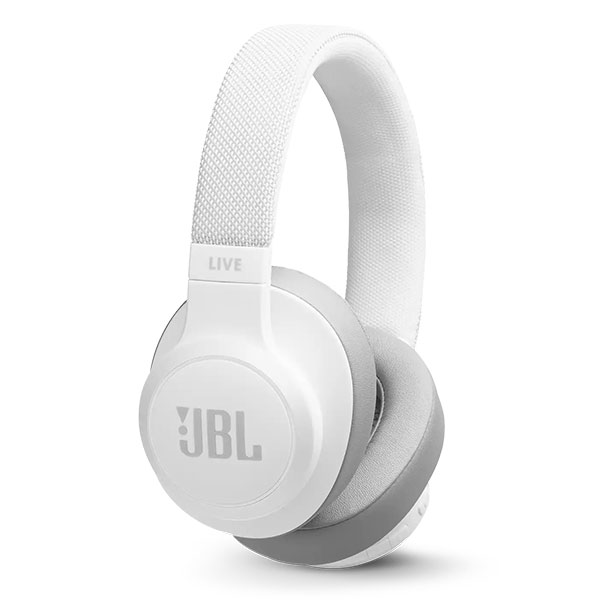 אוזניות JBL Live 500 BT קשת אלחוטיות עם חיי סוללה ארוכים לבן | שיפי ישראל