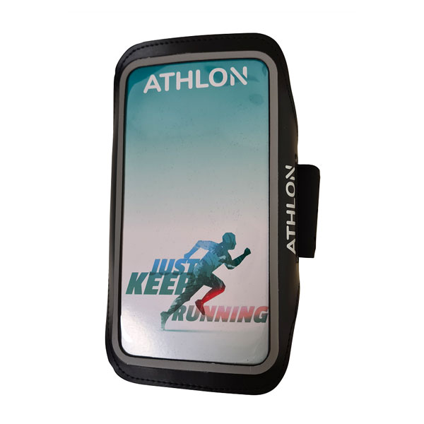 נרתיק ריצה לסמארטפון שחור Athlon איכותי סופג זיעה לזרוע | שיפי