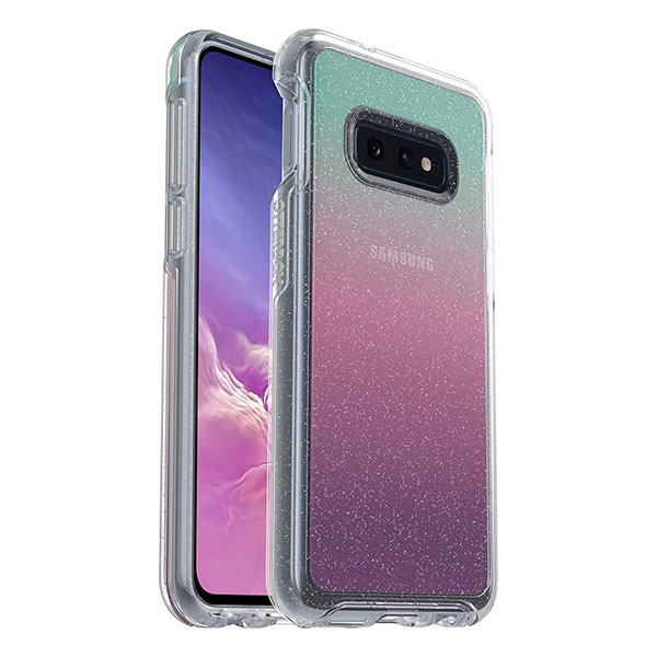 כיסוי לגלקסי S10e שקוף צבעוני נצנצים Otterbox Symmetry חזק במיוחד | שיפי