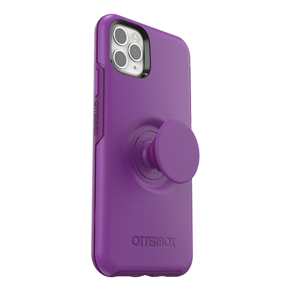 כיסוי לאייפון 11 פרו מקס סגול עם תופסן Otterbox Symmetry PopSocket | שיפי