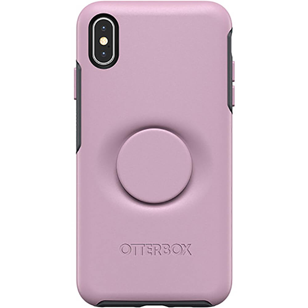 כיסוי לאייפון XS Max ורוד עם תופסן Otterbox Symmetry PopSocket | שיפי