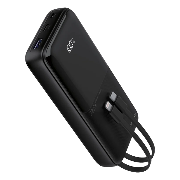 מטען מהיר נייד 10000mAh שחור עם תצוגת לד Miracase MPB10 | שיפי