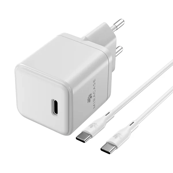 מטען קיר מהיר USB-C בהספק 30W באורך 1.2 מטר Miracase | שיפי