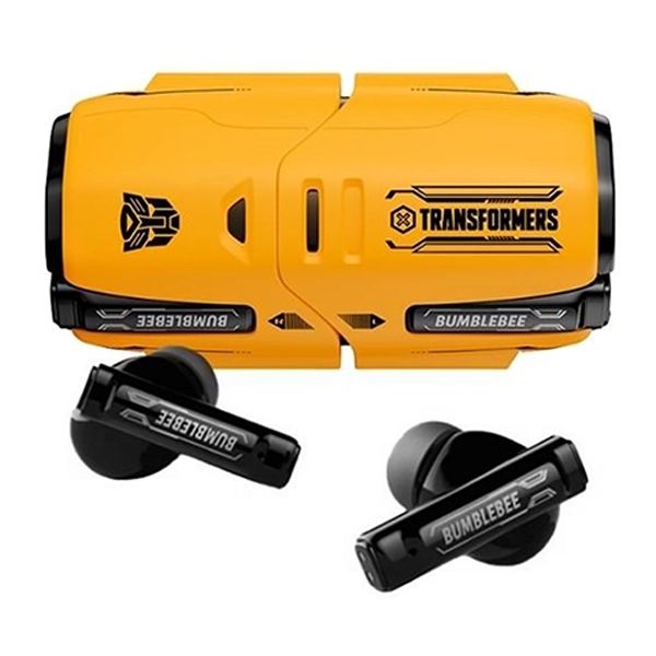 אוזניות אלחוטיות צהובות TF-T01 Pro עם סינון רעשים ומצב גיימינג | שיפי