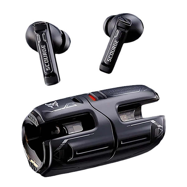 אוזניות אלחוטיות שחורות TF-T01 Pro עם סינון רעשים ומצב גיימינג | שיפי