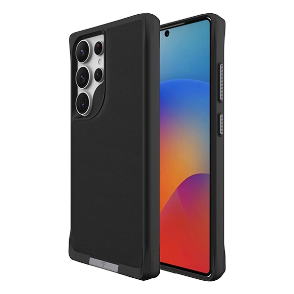 כיסוי מעמד לגלקסי S25 אולטרה שחור עם טעינה מגנטית Grip Matrix | שיפי