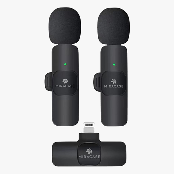 זוג מיקרופונים אלחוטיים Lightning איכותיים Miracase MWML650 | שיפי