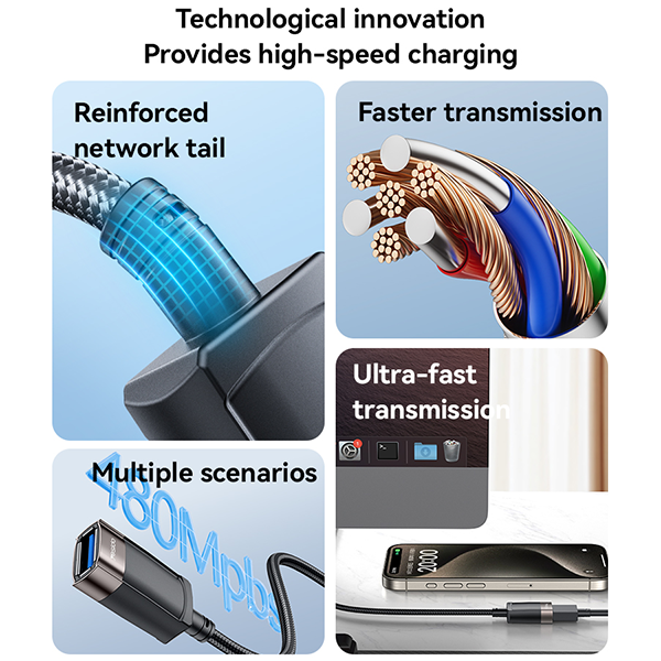 כבל מאריך USB ל-USB באורך 1.5 מטר Yesido GS26 | שיפי
