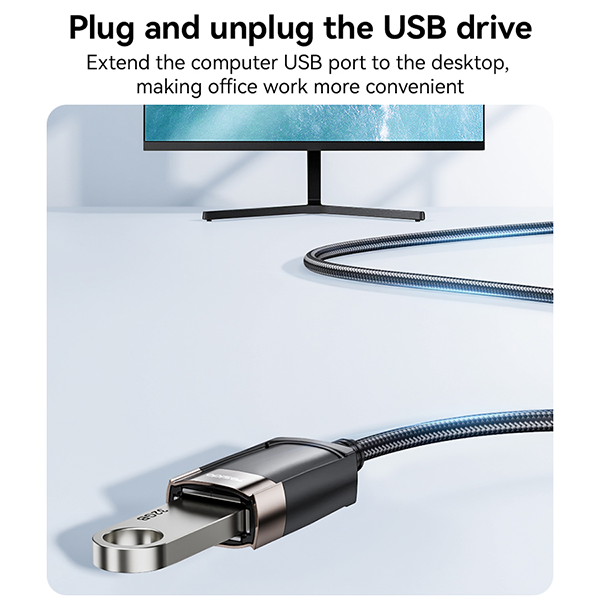 כבל מאריך USB ל-USB באורך 1.5 מטר Yesido GS26 | שיפי