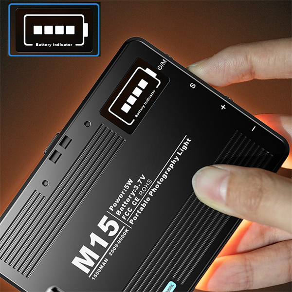 תאורת LED ניידת עם קליפס חכם, 3 מצבי אור וכיוונון רחב M15 | שיפי